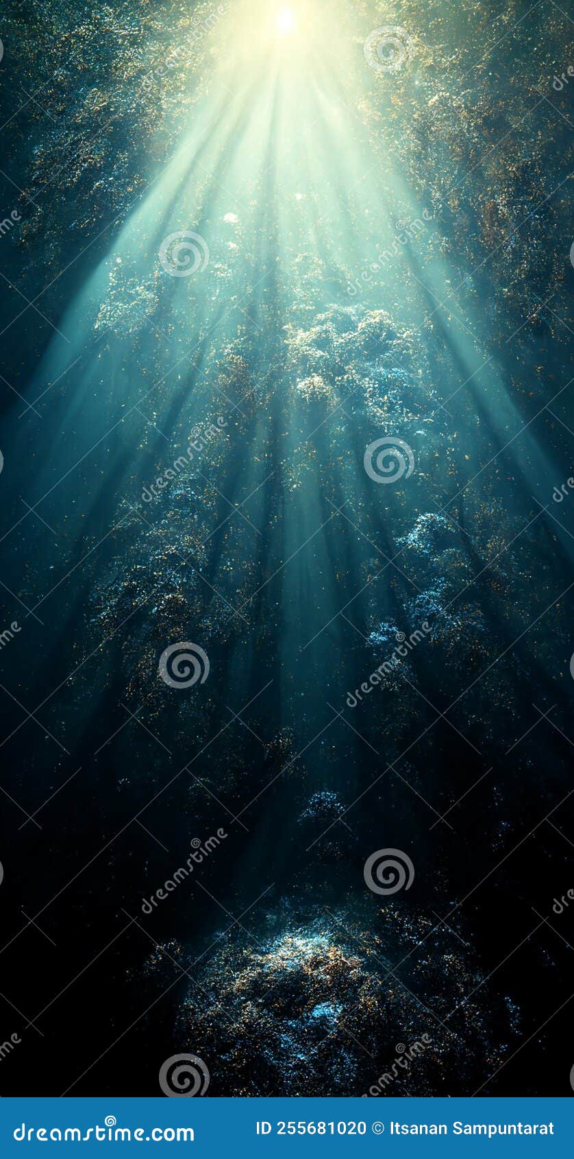 Abstract Abyss Under Sea Background Stock Photography | CartoonDealer ...