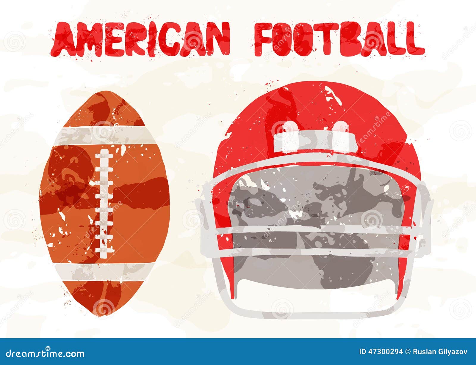 Abstract Accessories American Football Stock Vector - Illustration of ...