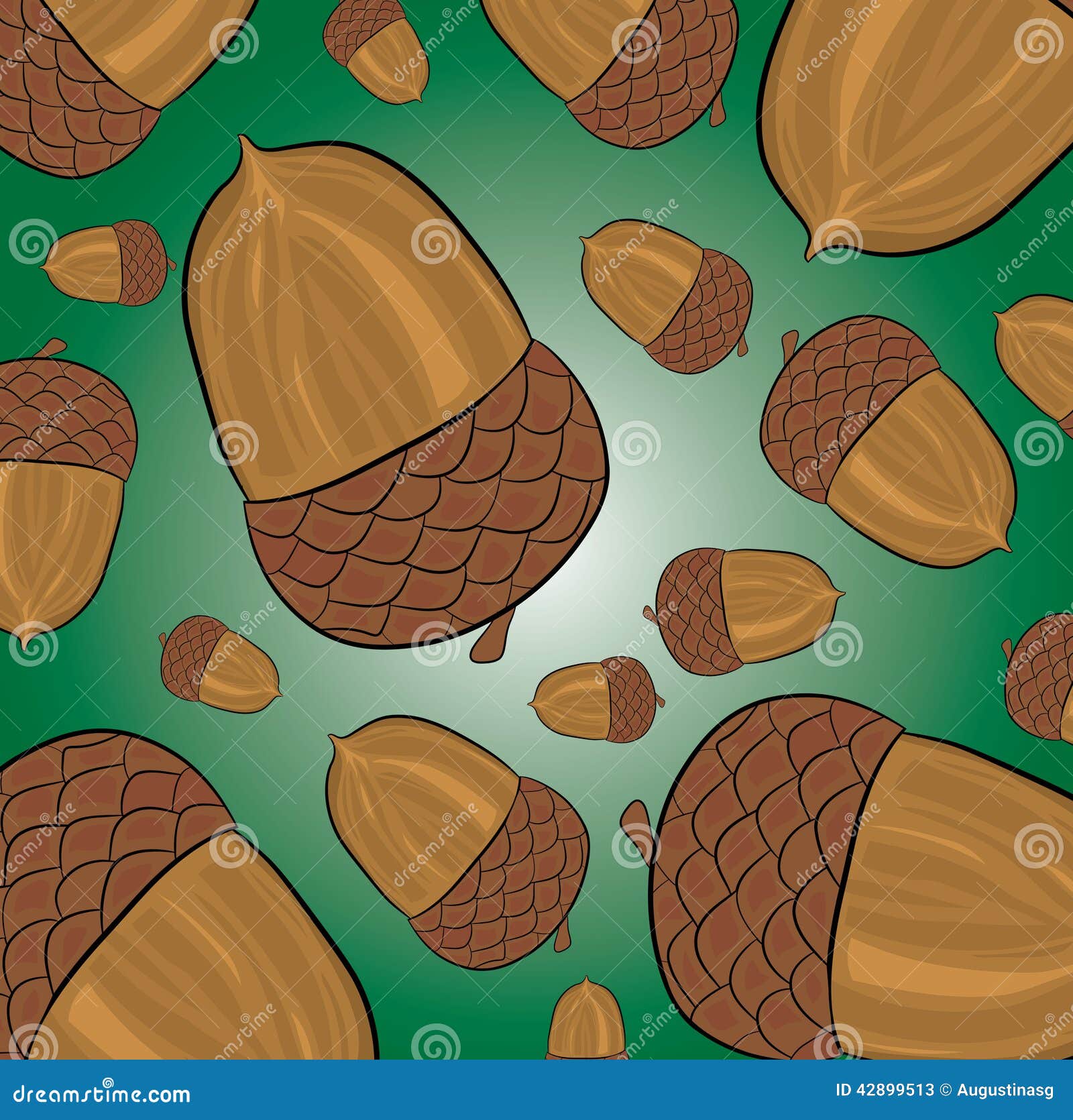 Abstract acorn pattern stock illustration. Illustration of green - 42899513