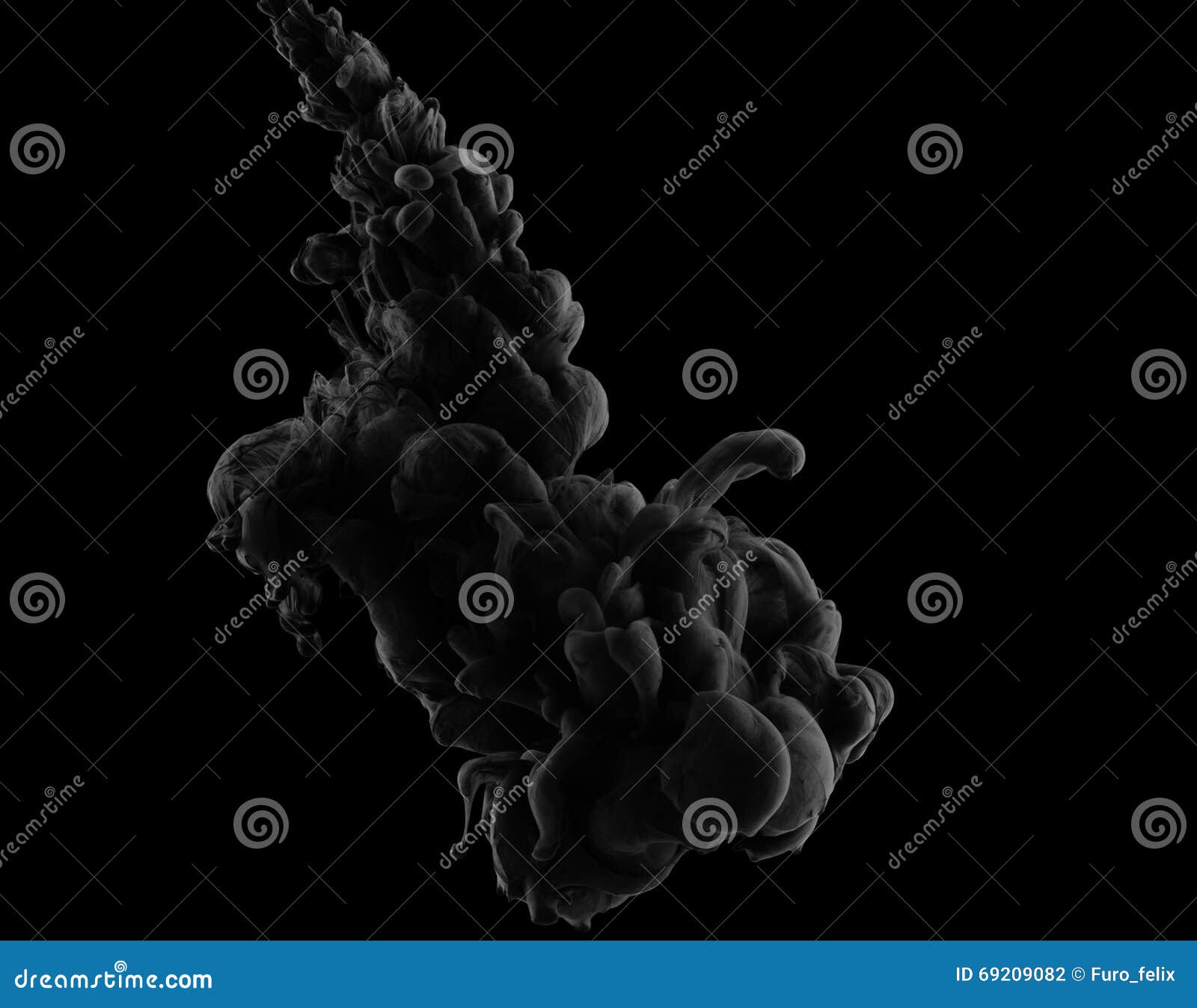 Abstract Acrylic Black Paint Swirls Stock Photo - Image of liquid ...