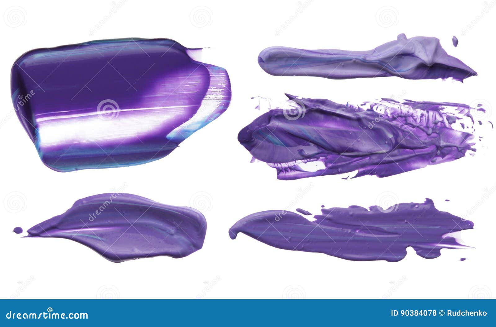 Abstract Acrylic Brush Strokes. Collection Stock Photo - Image of ...