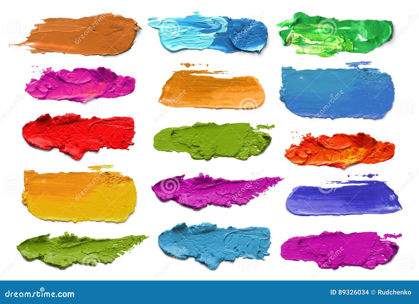 Abstract Acrylic Color Brush Strokes. Stock Photo - Image of drop ...