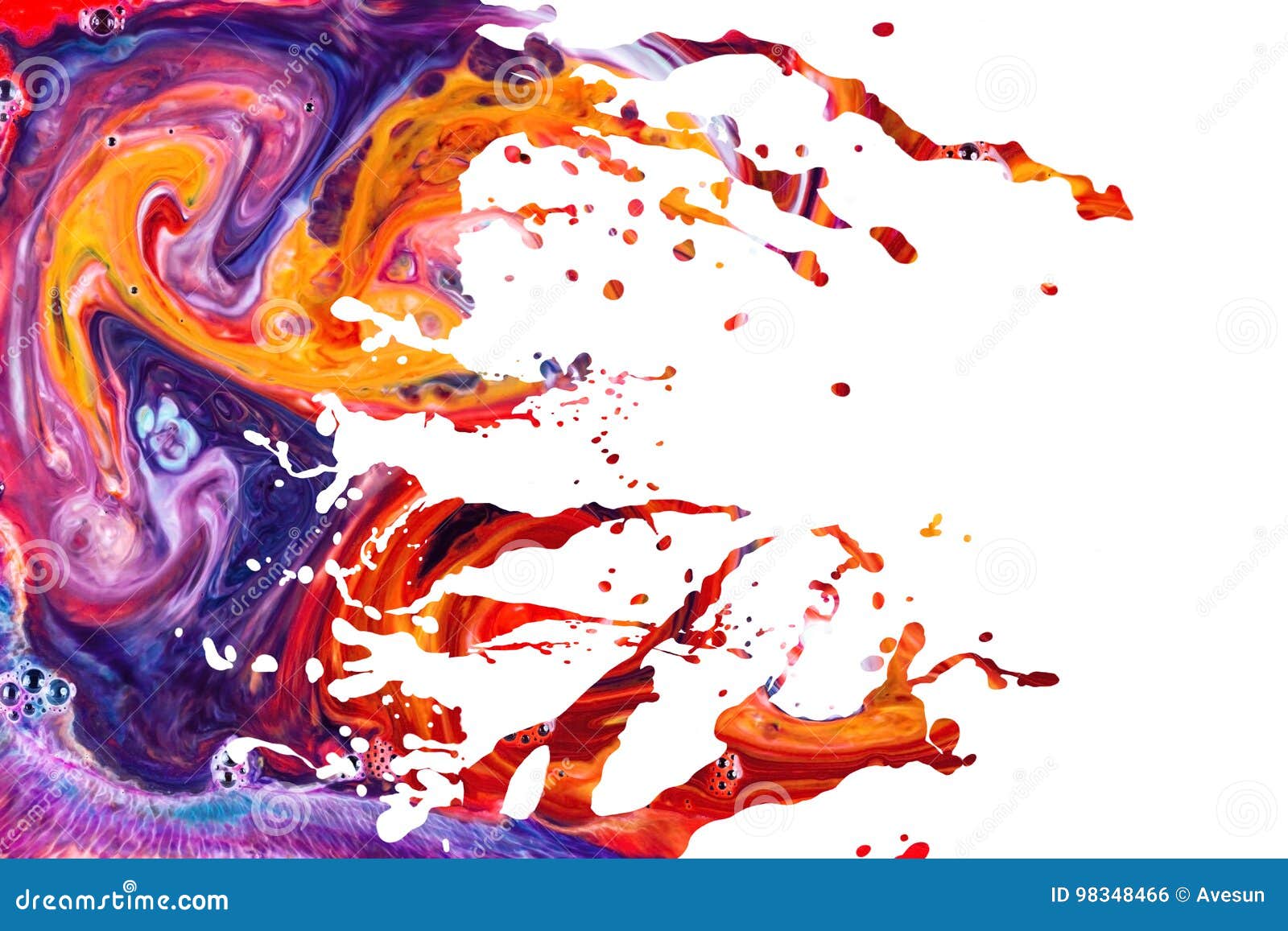 Abstract Acrylic Paint Splash Background Stock Photo - Image of ...