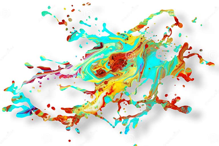 Abstract Acrylic Paint Splash Background Stock Image - Image of paint ...