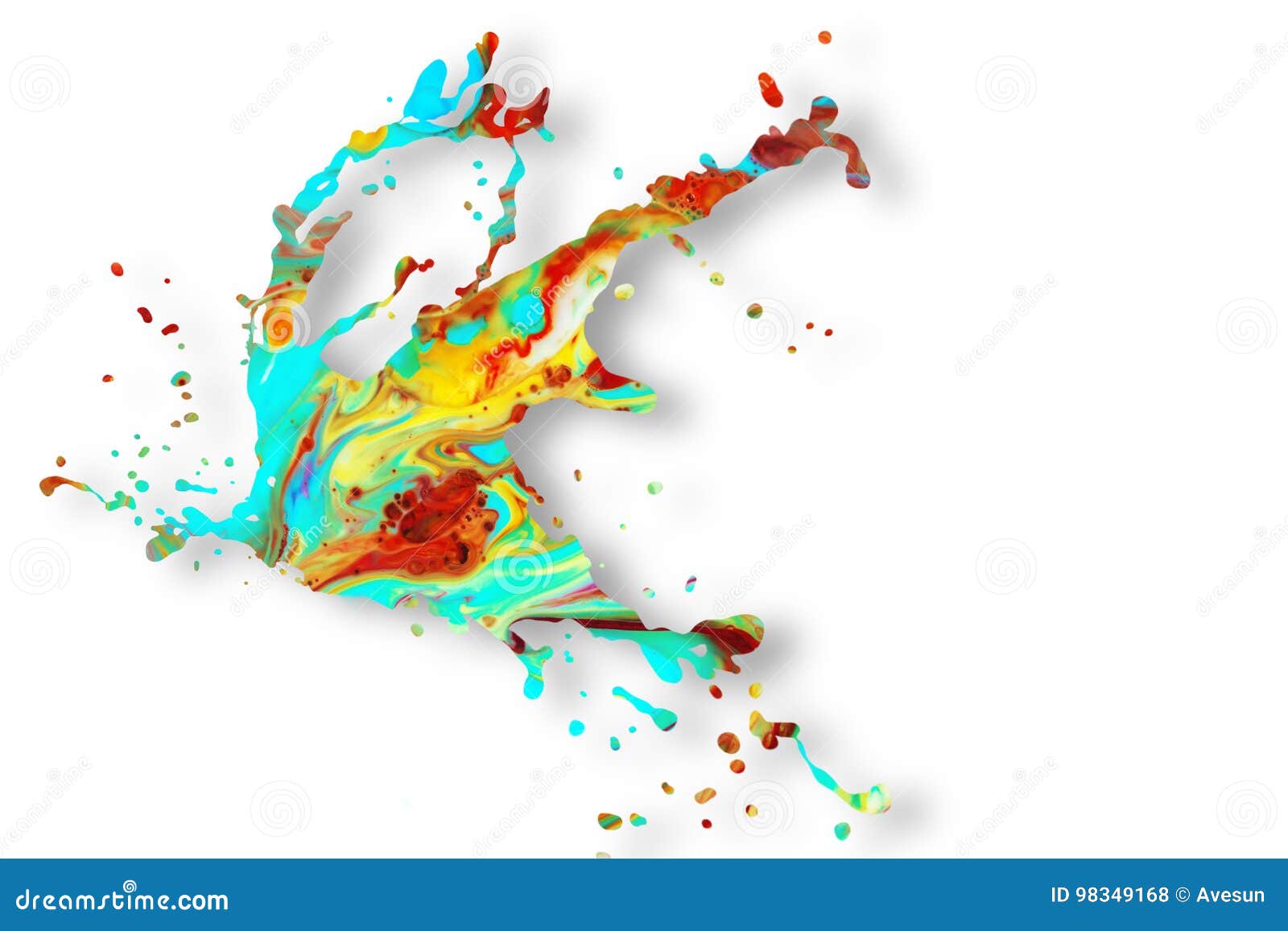Abstract Acrylic Paint Splash Background Stock Photo - Image of blob ...
