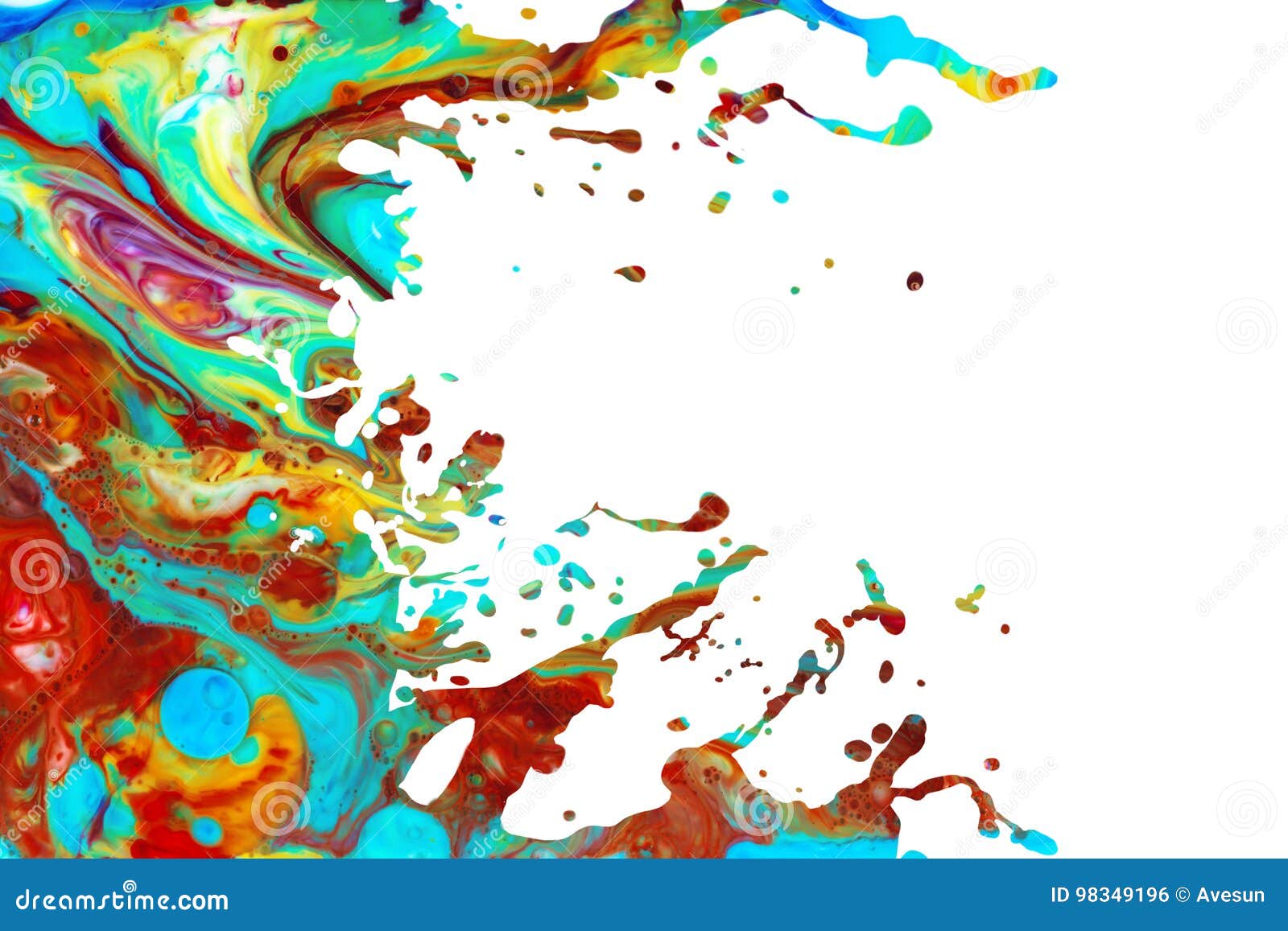 Abstract Acrylic Paint Splash Background Stock Photo - Image of flow ...