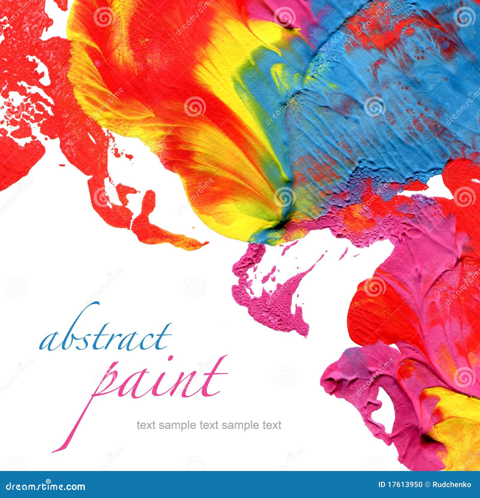 Abstract Acrylic Painted Background Stock Photo - Image of copy, blot ...