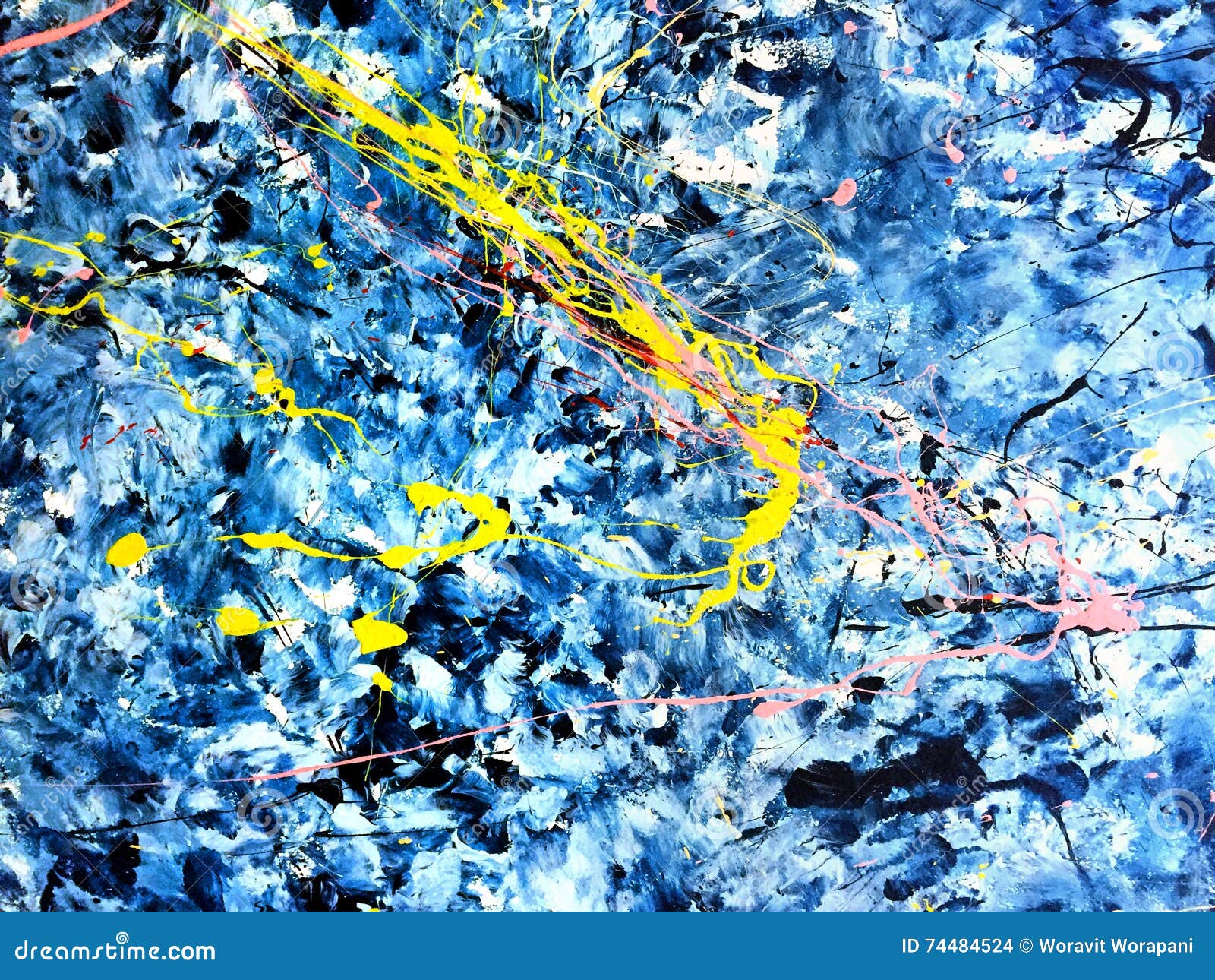 Abstract Acrylic Painted Texture Stock Photo - Image of color ...