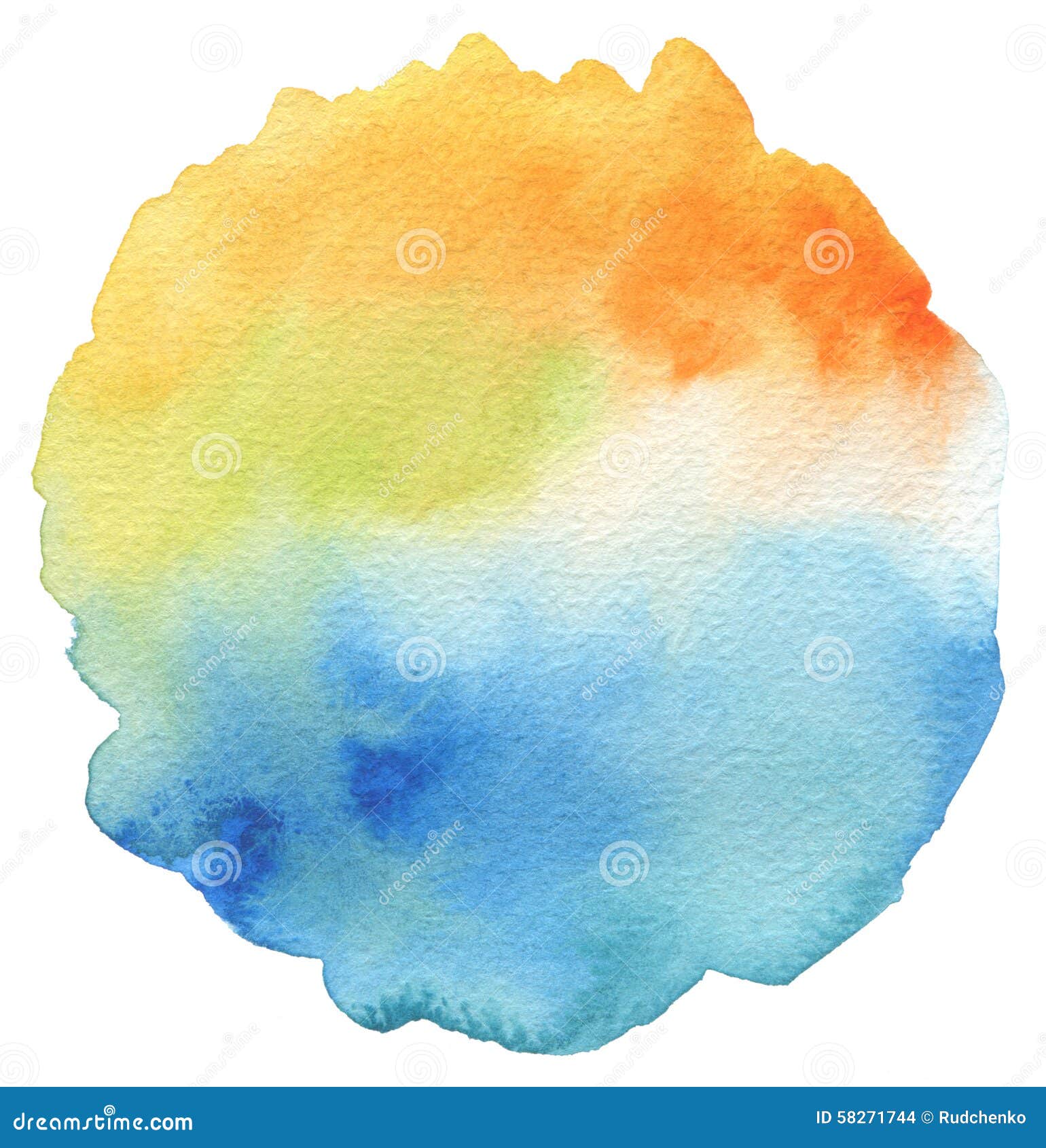 Abstract Acrylic Painting. Water Splashes. Royalty-Free Stock ...