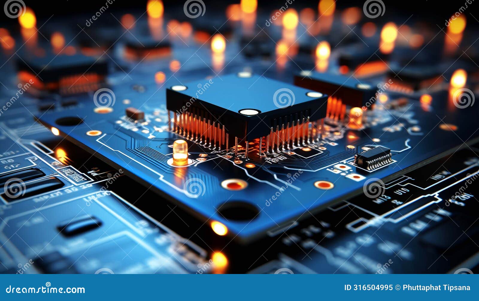 Abstract Advanced Micro Quantum Computer Communication Concept ...