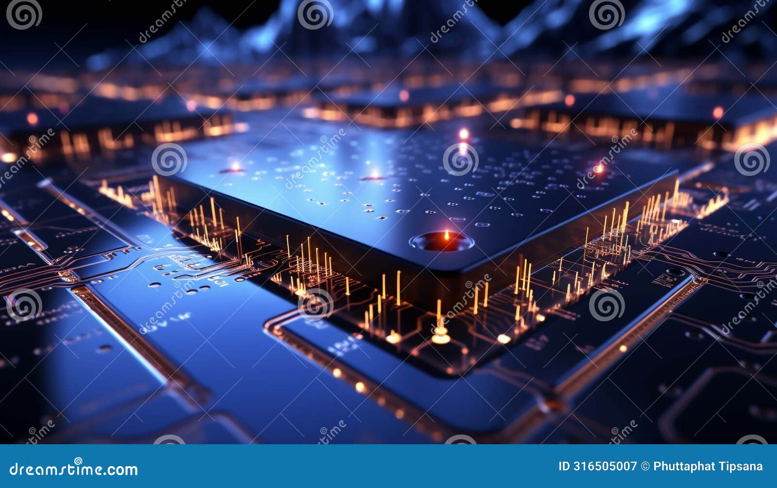 Abstract Advanced Micro Quantum Computer Communication Concept ...