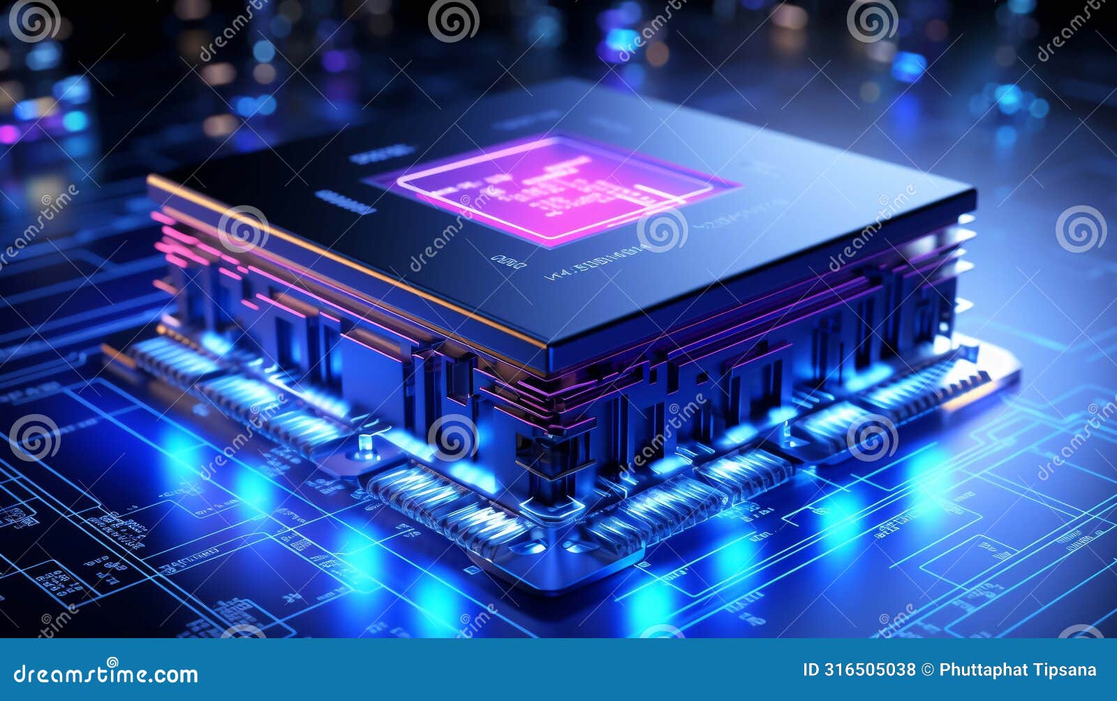 Abstract Advanced Micro Quantum Computer Communication Concept ...