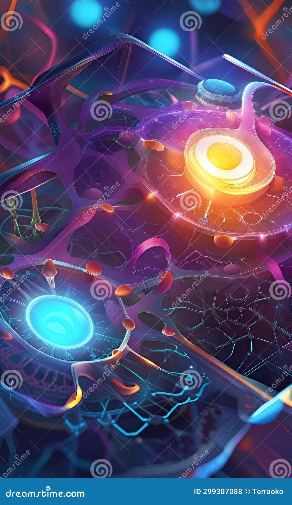 Abstract Advanced Technology, Research and New Discoveries in Science ...