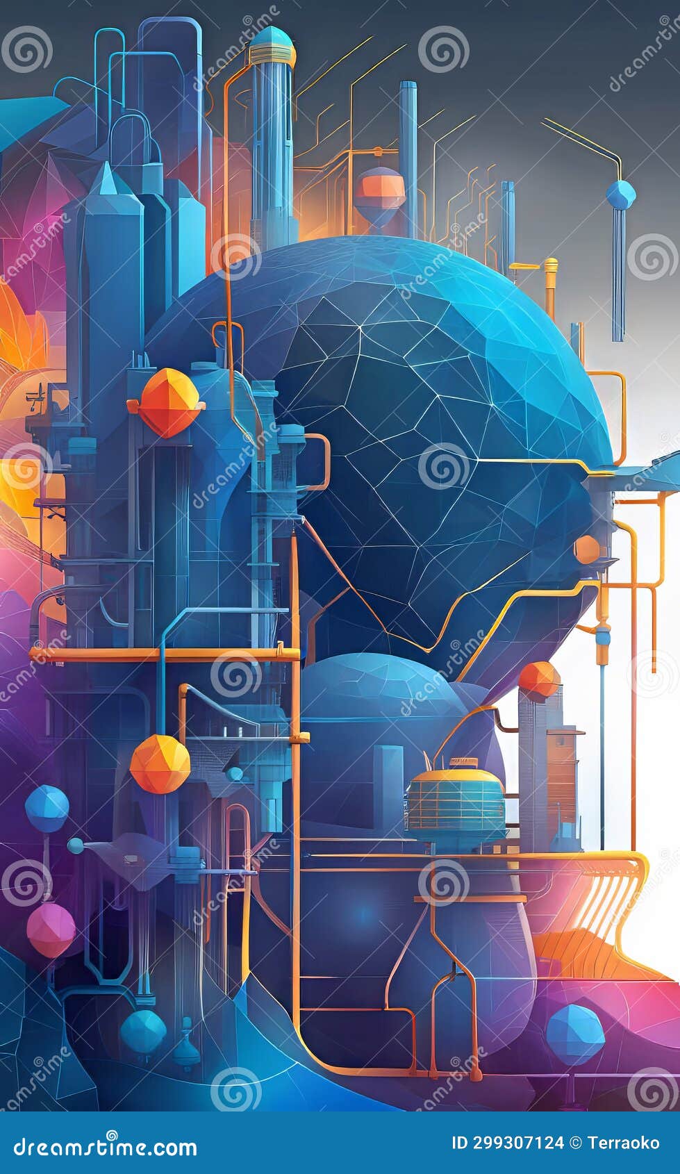 Abstract Advanced Technology, Research and New Discoveries in Science ...