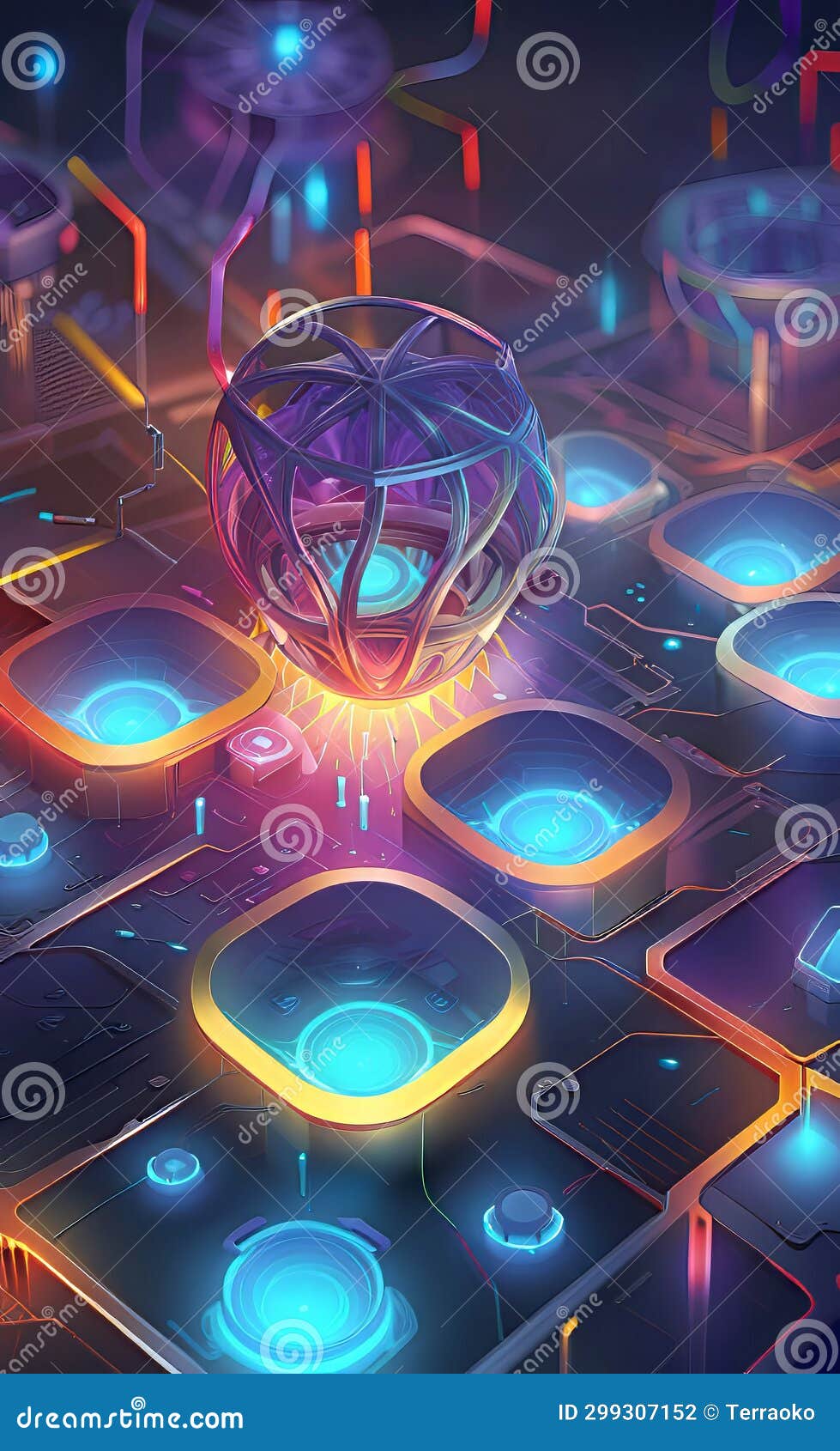 Abstract Advanced Technology, Research and New Discoveries in Science ...