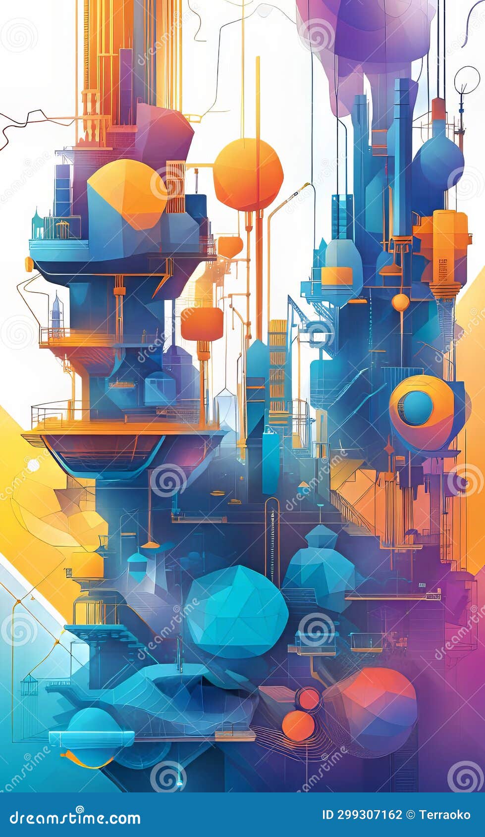 Abstract Advanced Technology, Research and New Discoveries in Science ...