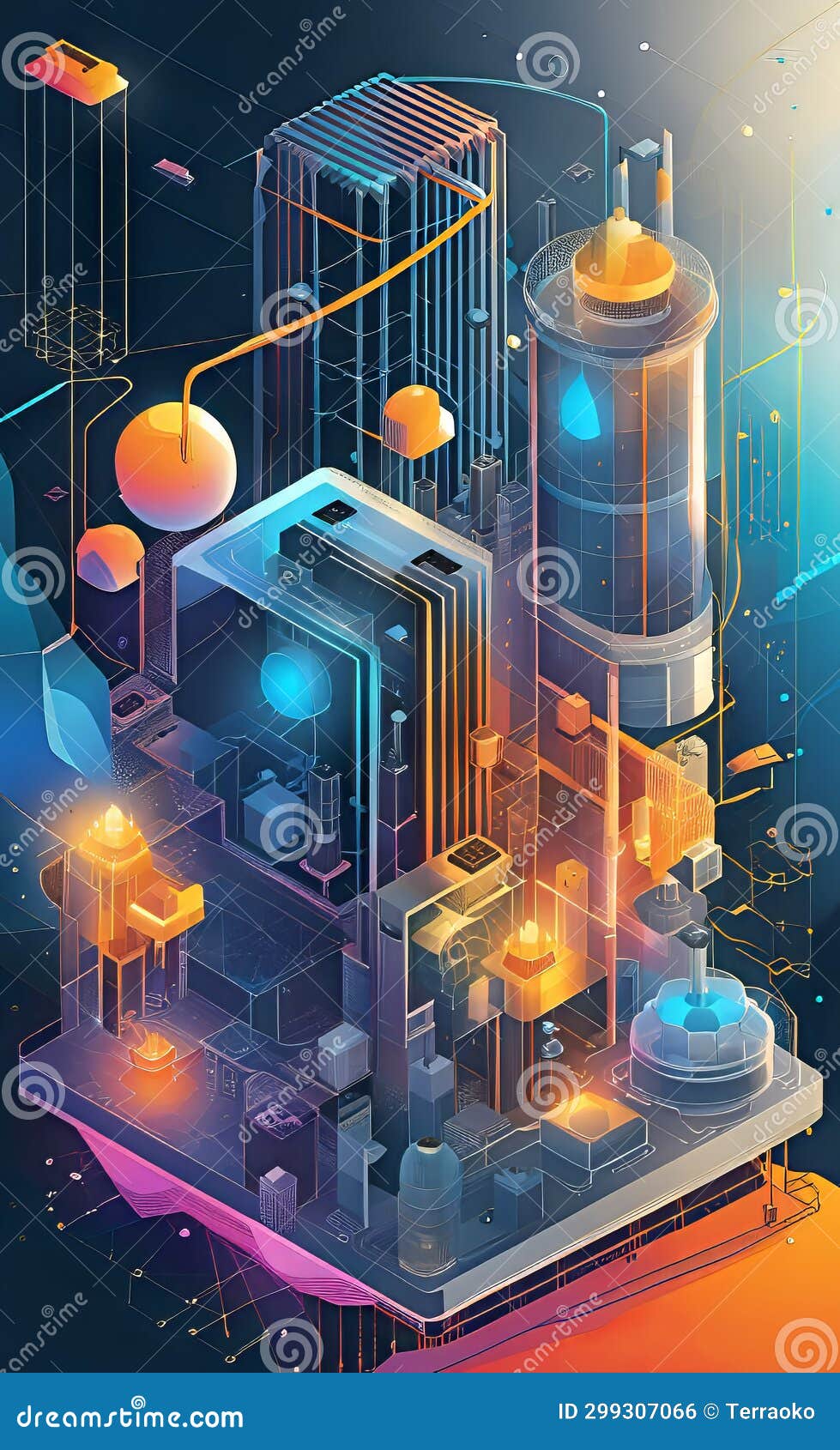 Abstract Advanced Technology, Research and New Discoveries in Science ...