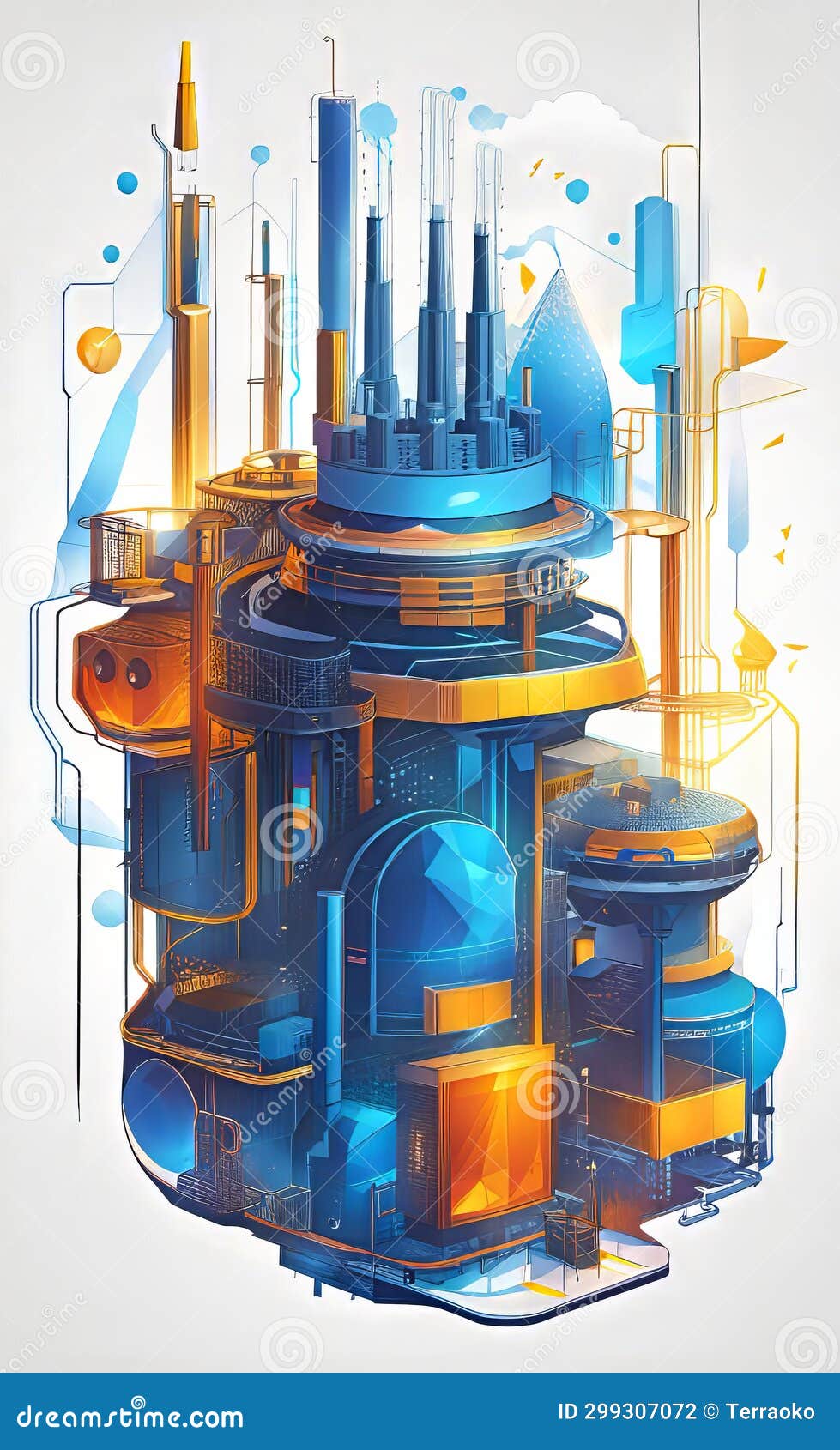 Abstract Advanced Technology, Research and New Discoveries in Science ...