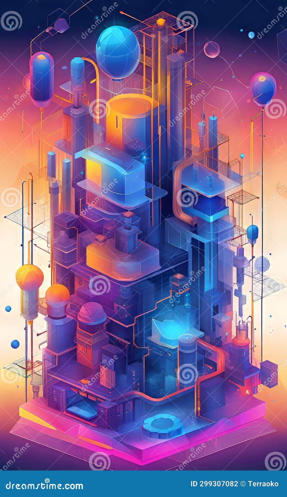 Abstract Advanced Technology, Research and New Discoveries in Science ...