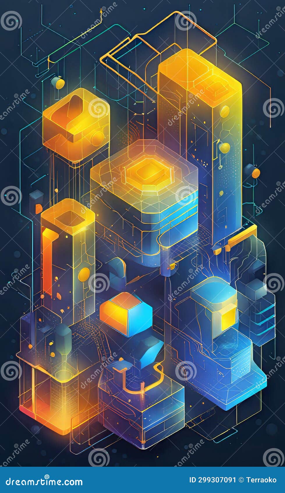 Abstract Advanced Technology, Research and New Discoveries in Science ...