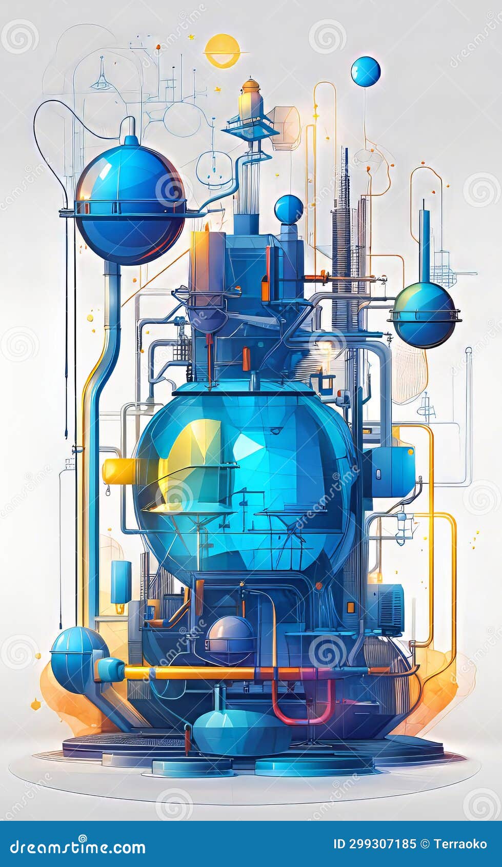 Abstract Advanced Technology, Research and New Discoveries in Science ...