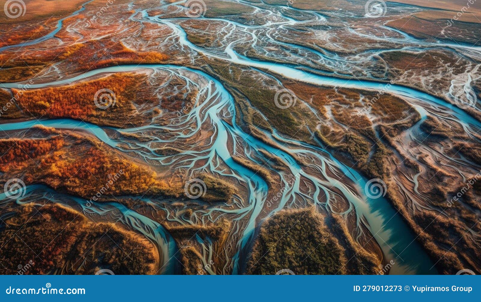 Abstract Aerial View of Rippled Waters Edge, Beauty in Nature Generated ...