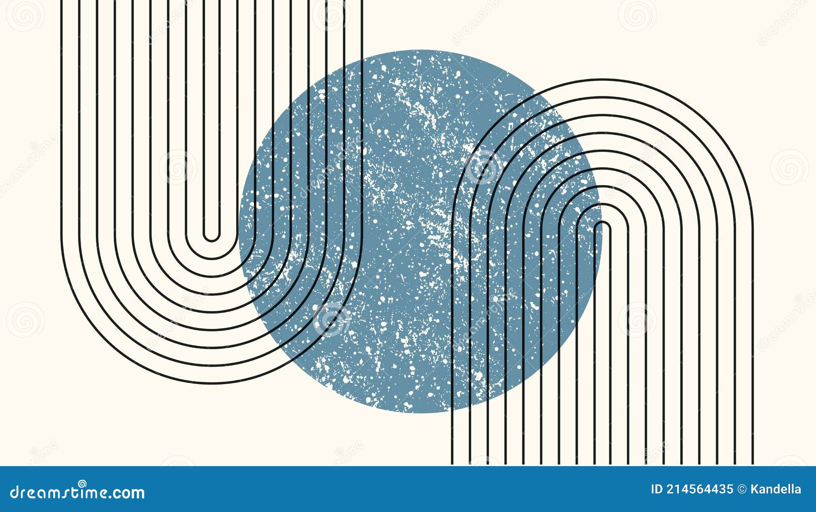 Abstract Aesthetic Boho Background Stock Vector - Illustration of ...