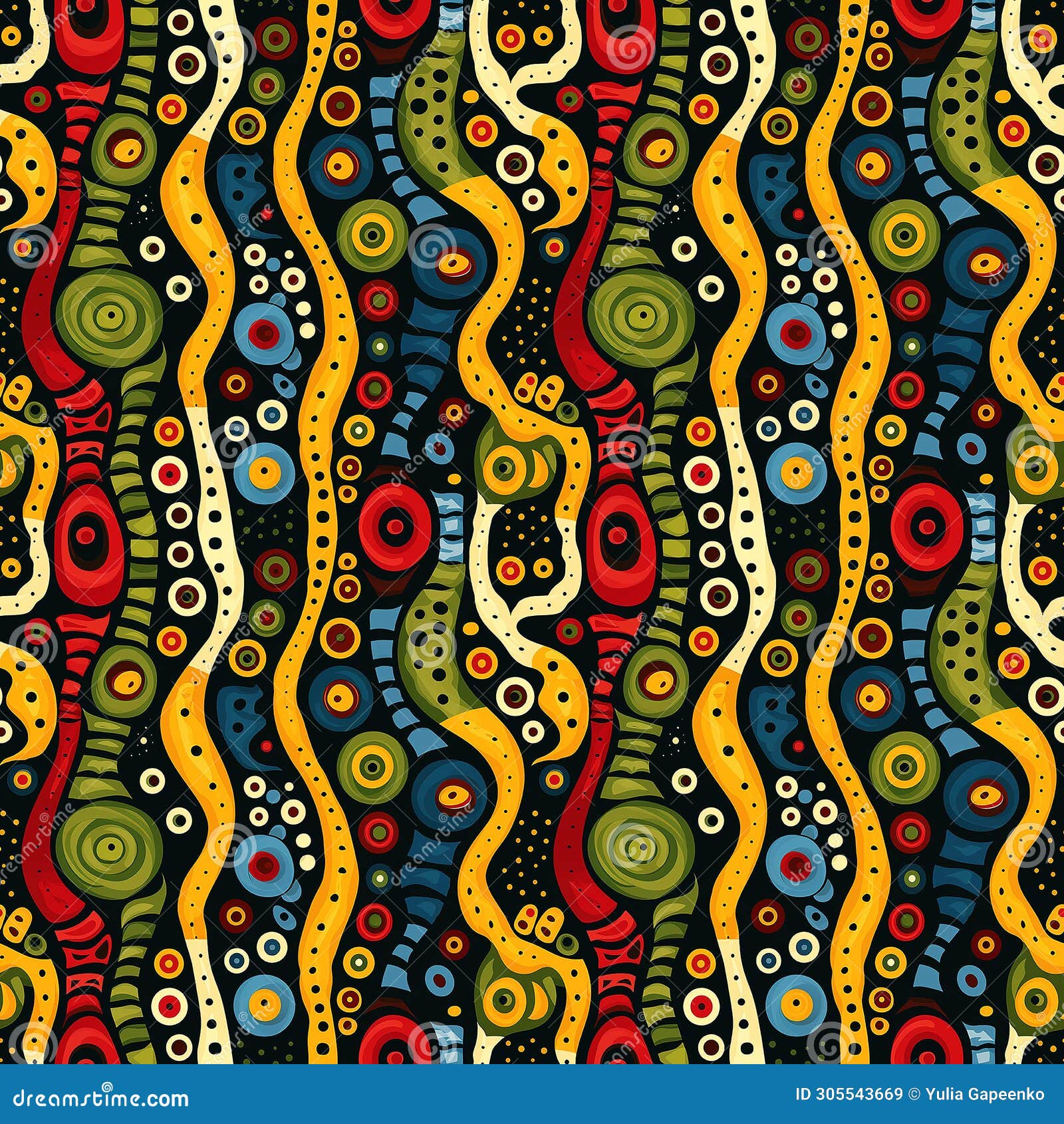 Abstract African Background Seamless Pattern Stock Image - Image of ...