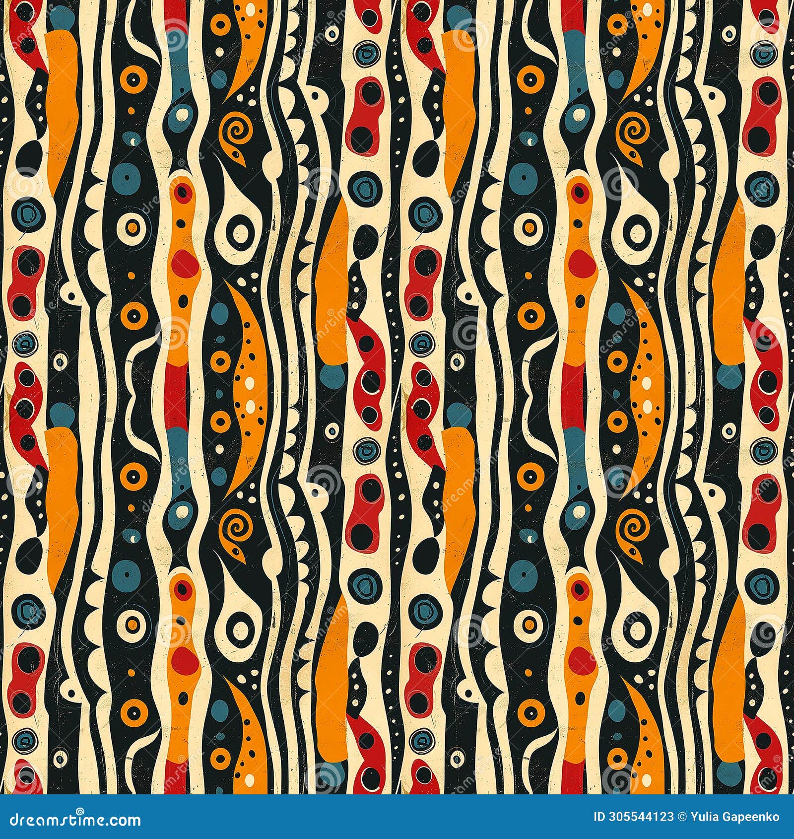 Abstract African Background Seamless Pattern Stock Image - Image of ...