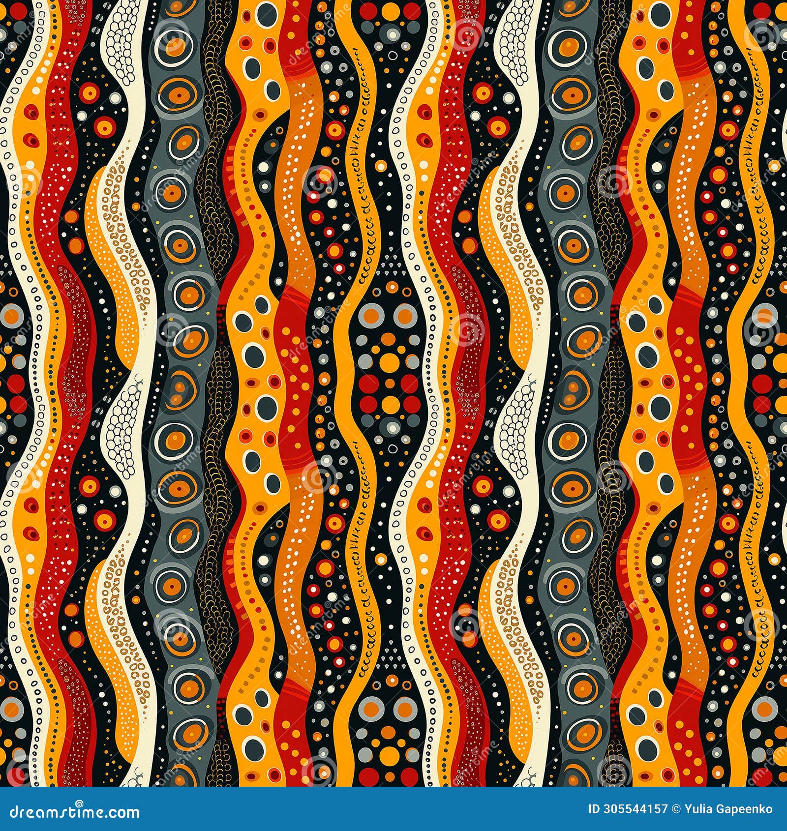 Abstract African Background Seamless Pattern Stock Image - Image of ...