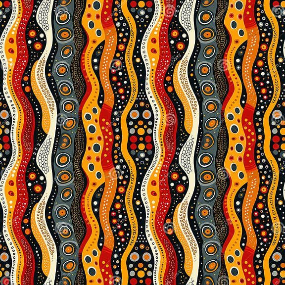 Abstract African Background Seamless Pattern Stock Image - Image of ...