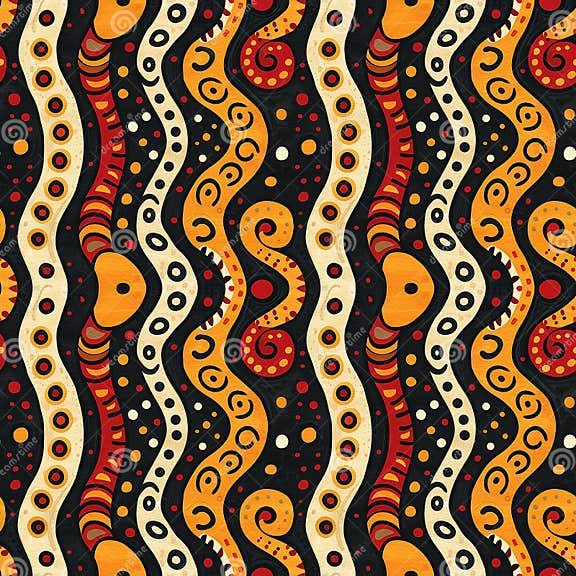 Abstract African Background Seamless Pattern Stock Photo - Image of ...