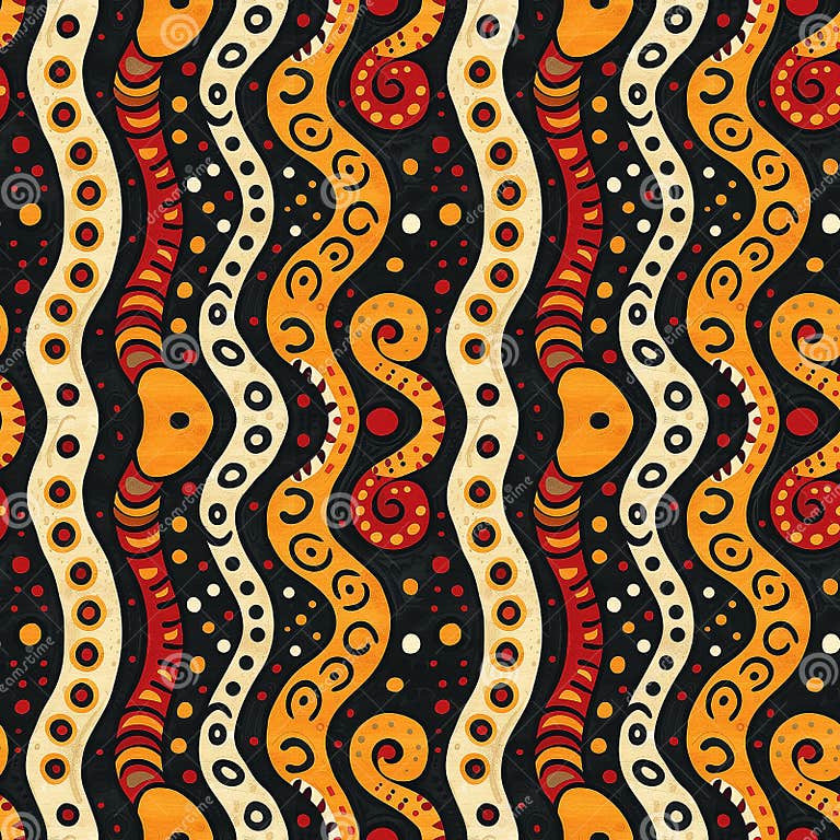 Abstract African Background Seamless Pattern Stock Photo - Image of ...