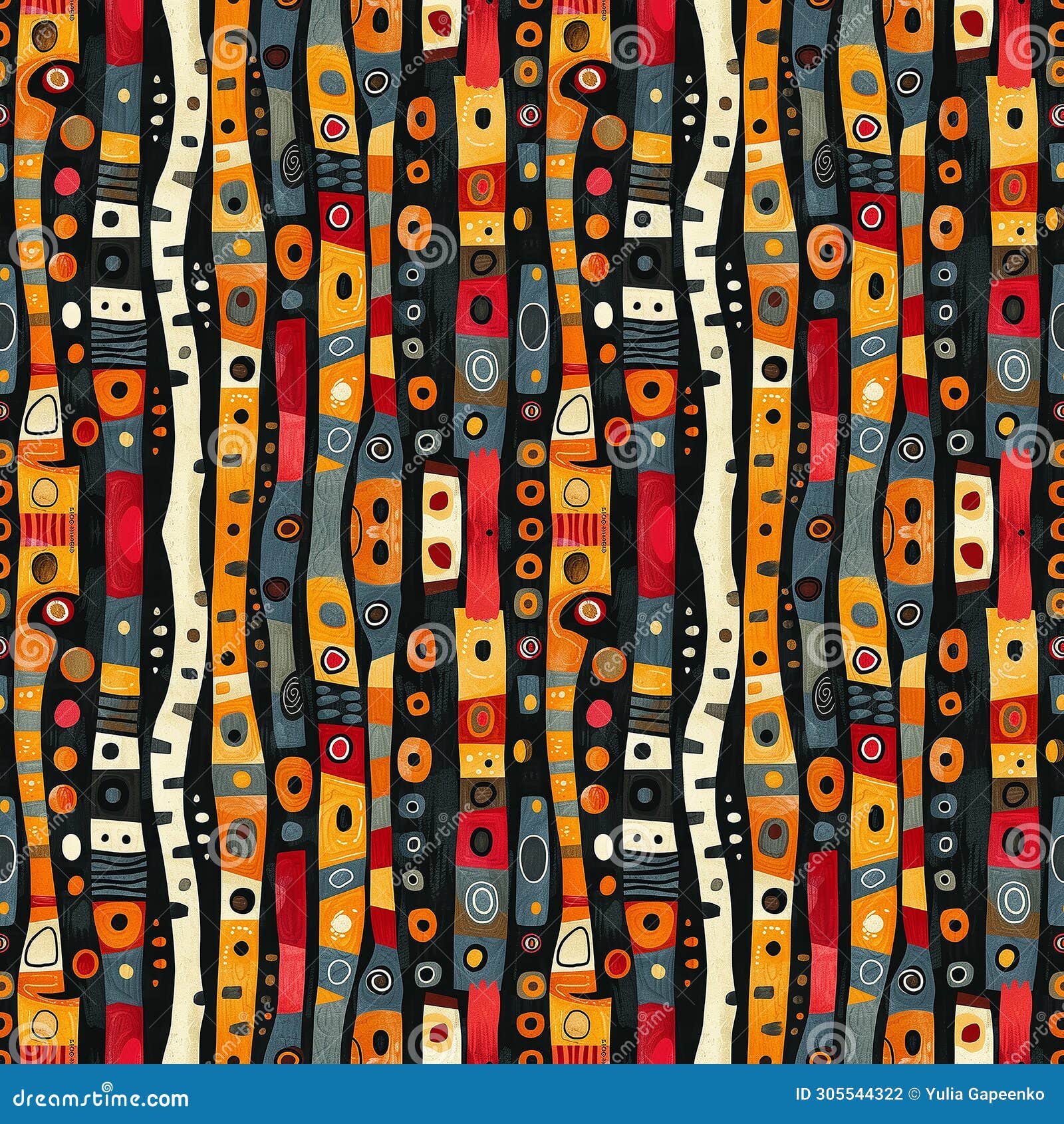 Abstract African Background Seamless Pattern Stock Photo - Image of ...