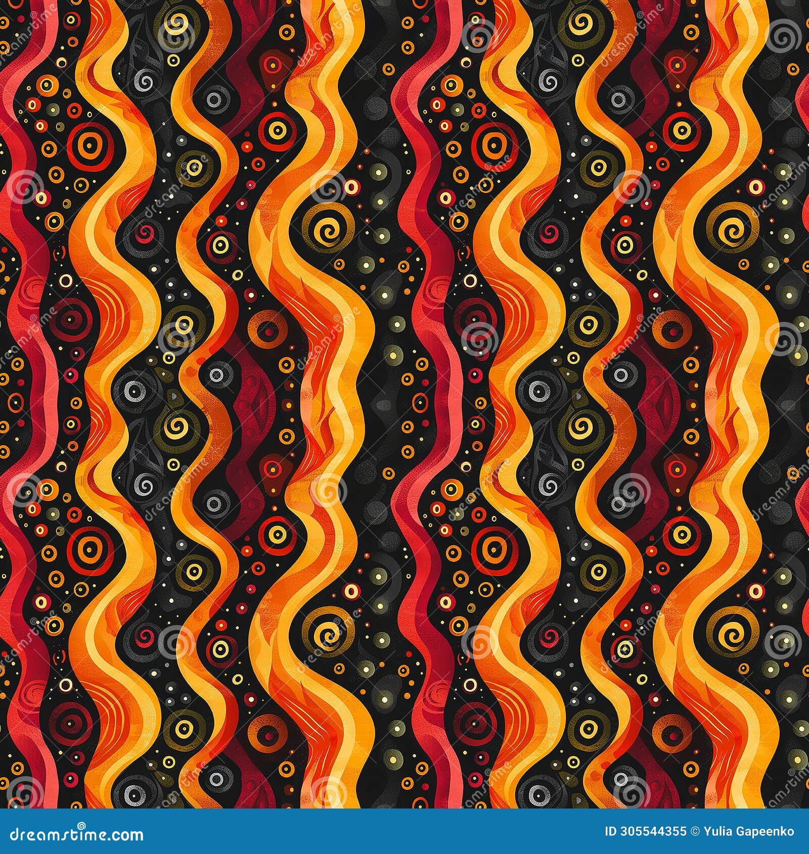 Abstract African Background Seamless Pattern Stock Image - Image of ...