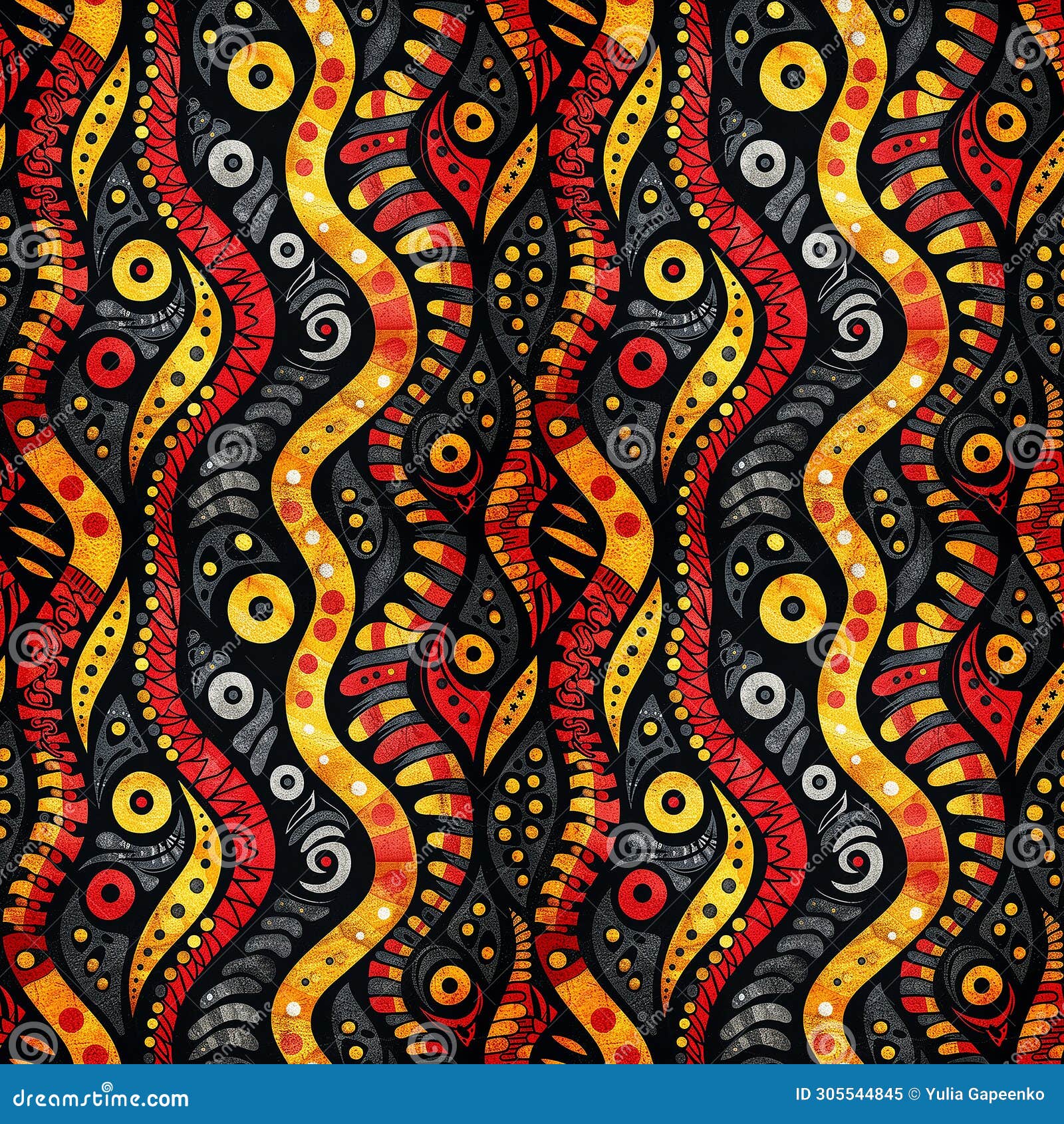 Abstract African Background Seamless Pattern Stock Image - Image of ...