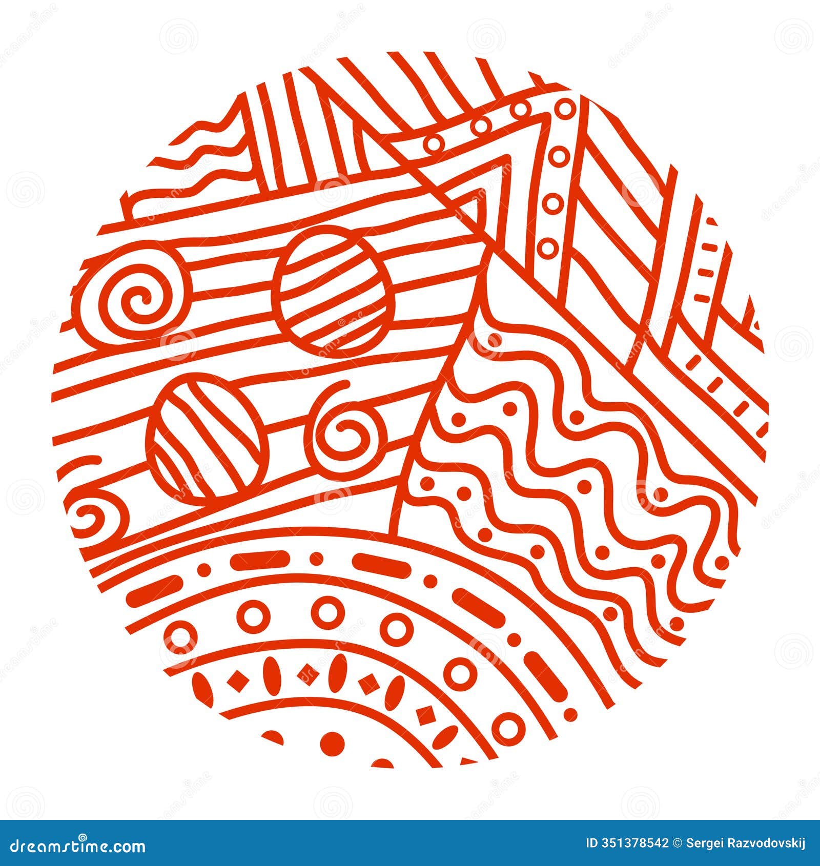 Abstract African Continent Silhouette Different Colors Vector ...