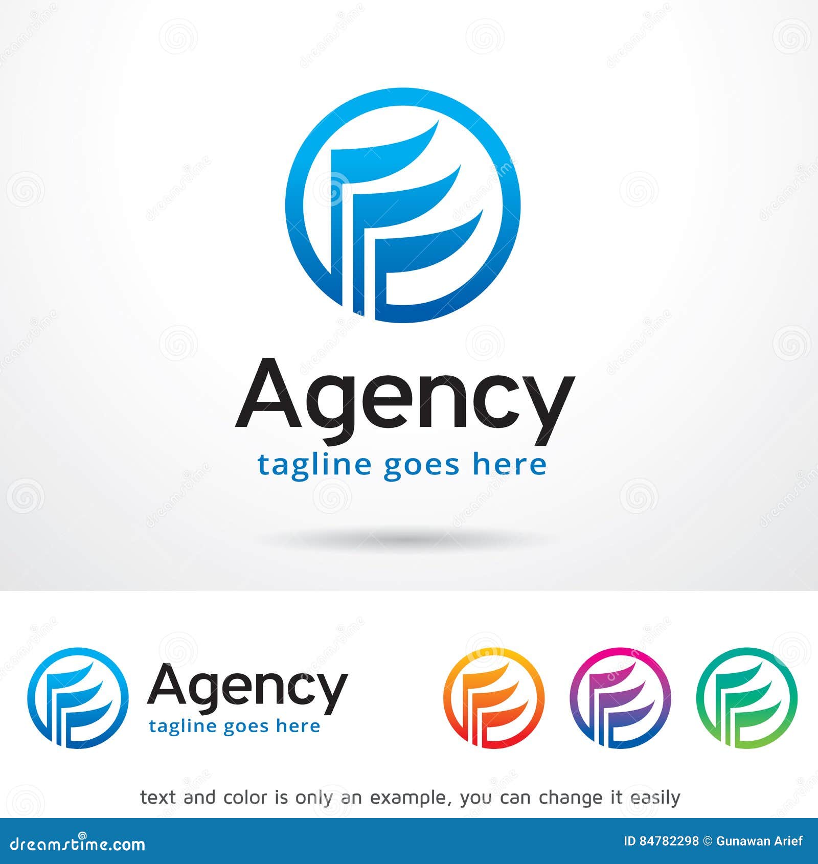 Abstract Agency Logo Template Design Vector Stock Vector - Illustration ...