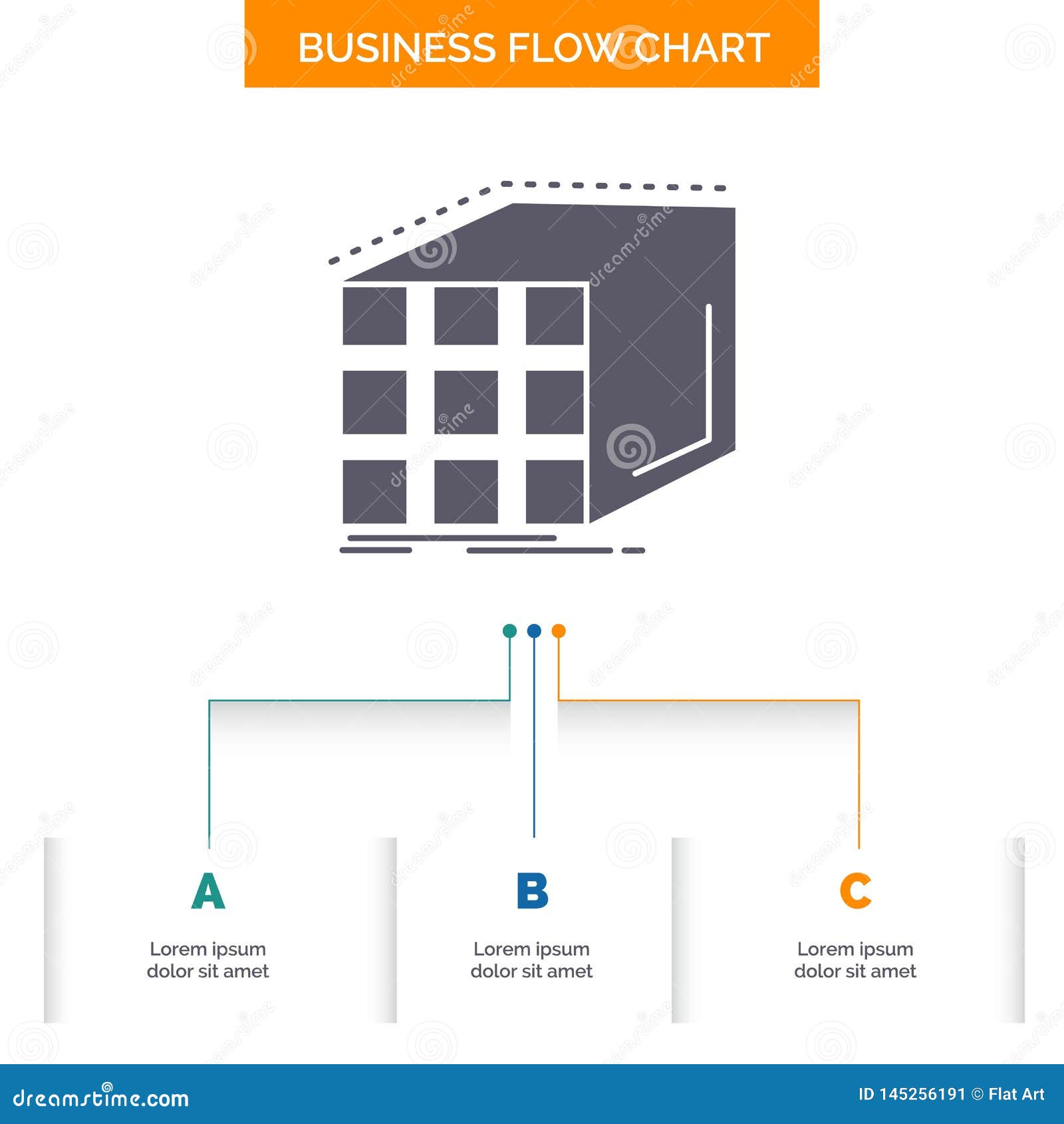 Abstract, Aggregation, Cube, Dimensional, Matrix Business Flow Chart ...