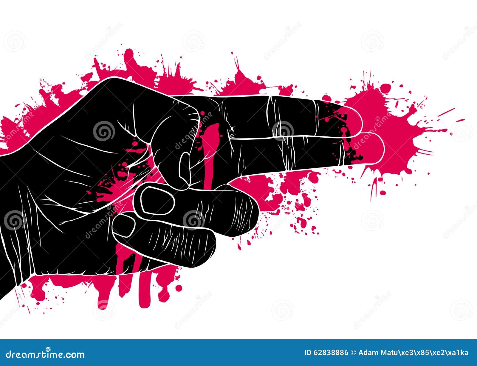 Abstract of aggression stock vector. Illustration of pain - 62838886