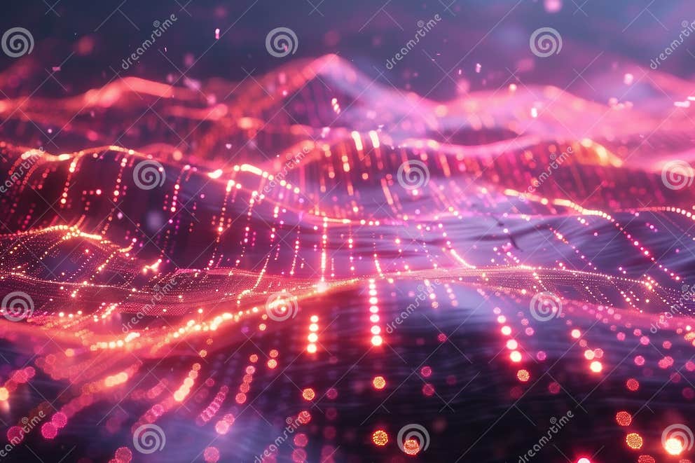 Abstract AI Algorithm Background with Neural Networks, Data, and ...