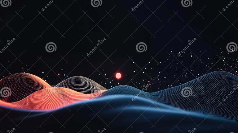 Abstract Ai Algorithm Pattern With Single Outlier Highlighted In