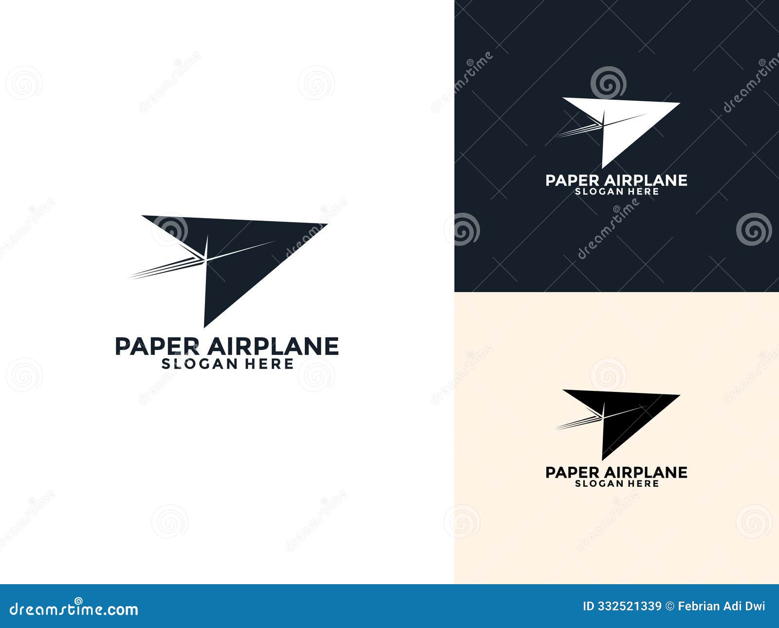 Abstract Airplane Launch Logo Icon Design, Paper Airplane Logo Template ...