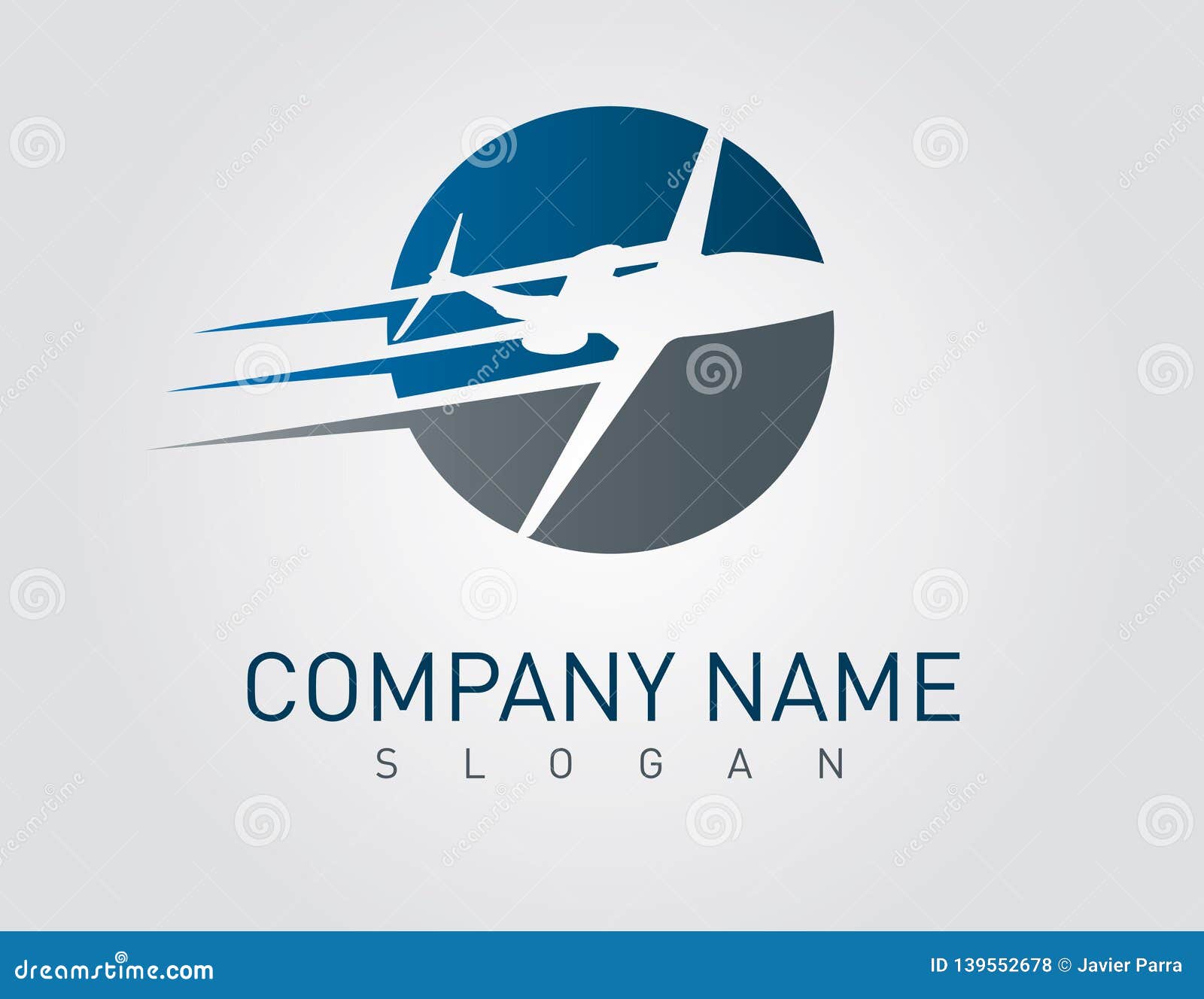 Abstract airplane logotype stock illustration. Illustration of leisure ...