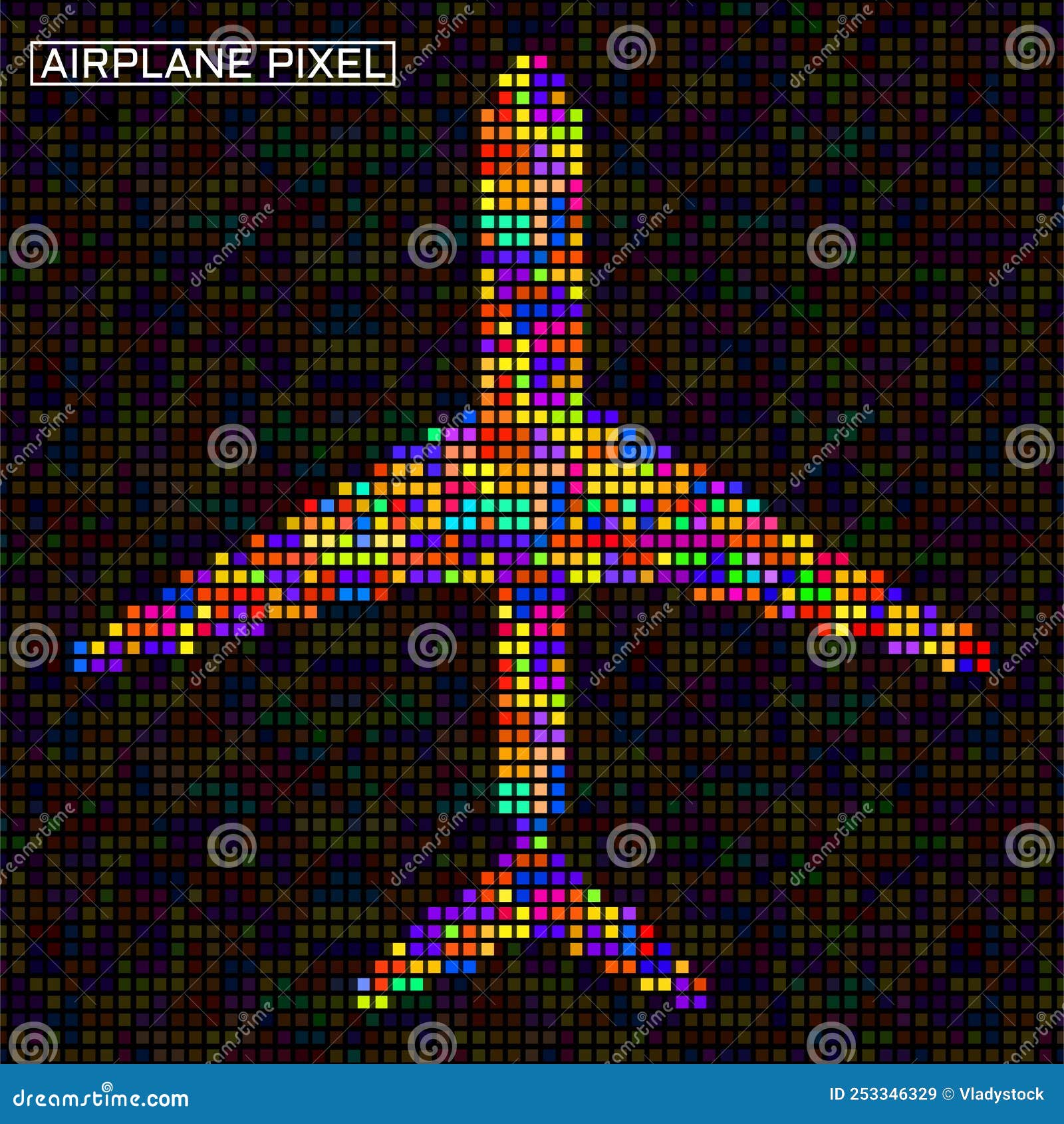 Abstract Airplane Going In Circles Vector Illustration | CartoonDealer ...