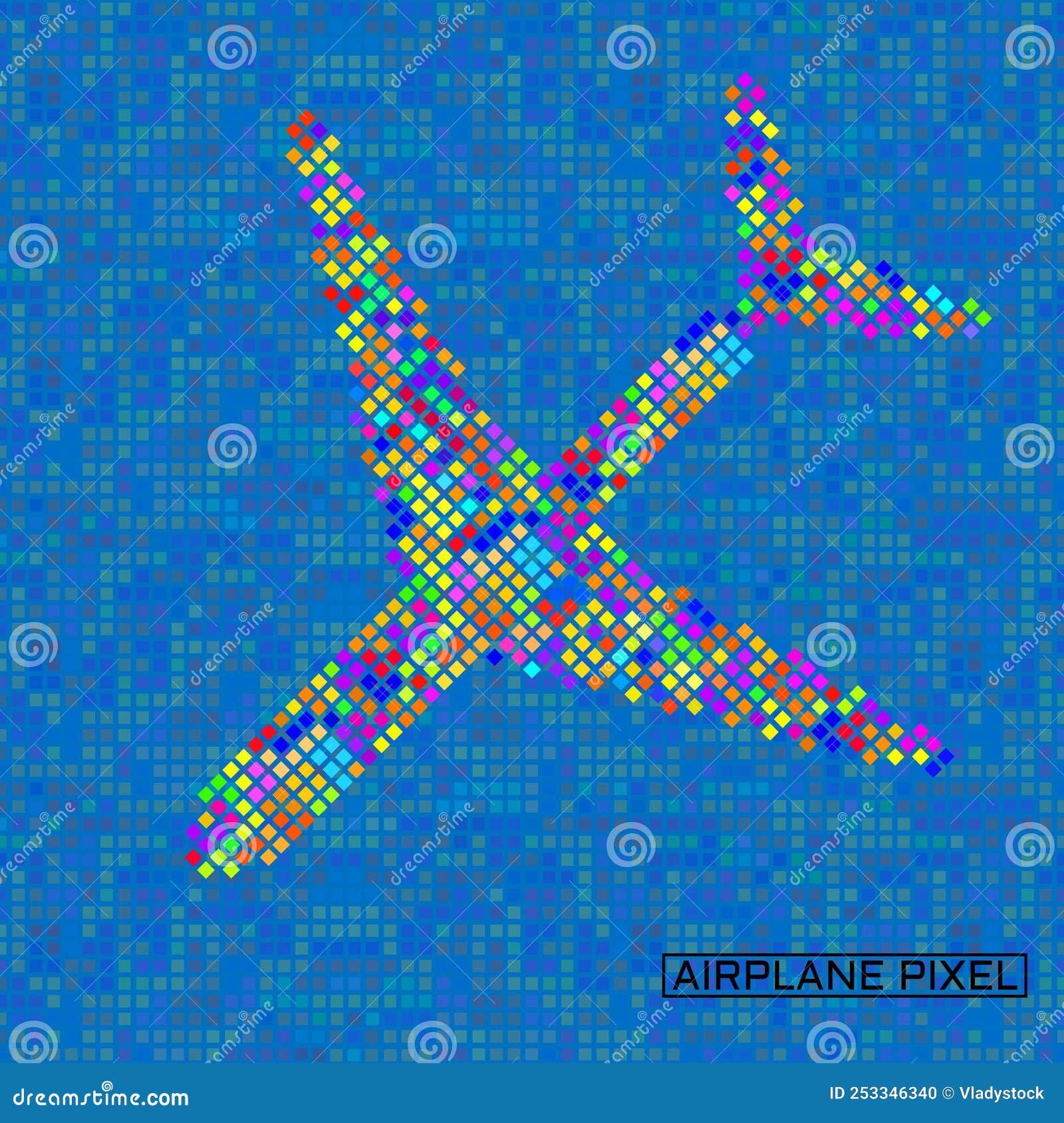 Abstract Airplane Going In Circles Vector Illustration | CartoonDealer ...