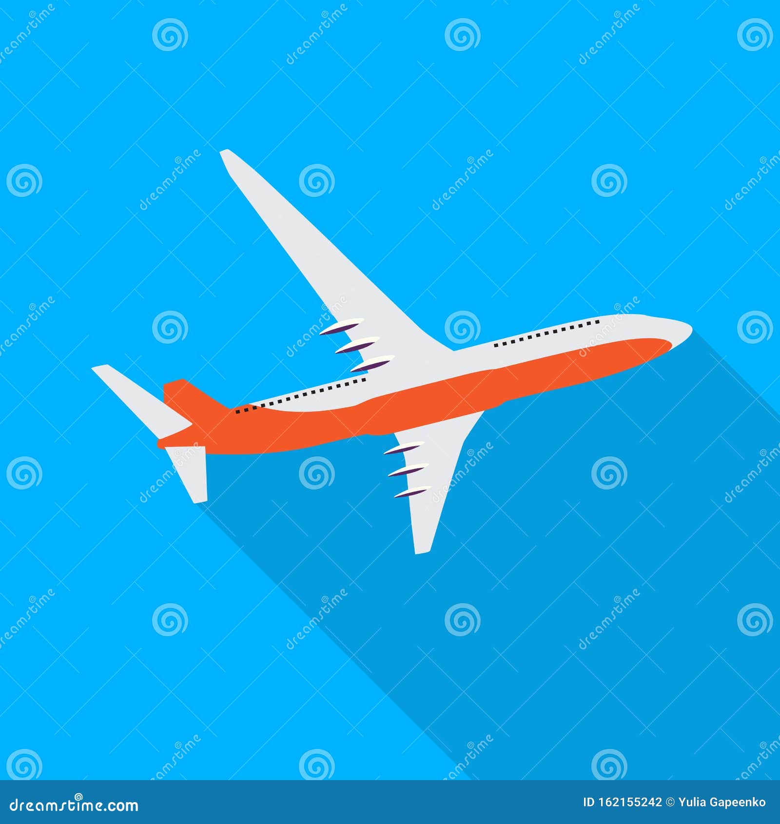 Abstract Airplane Transportation Background. Vector Illustration Stock ...
