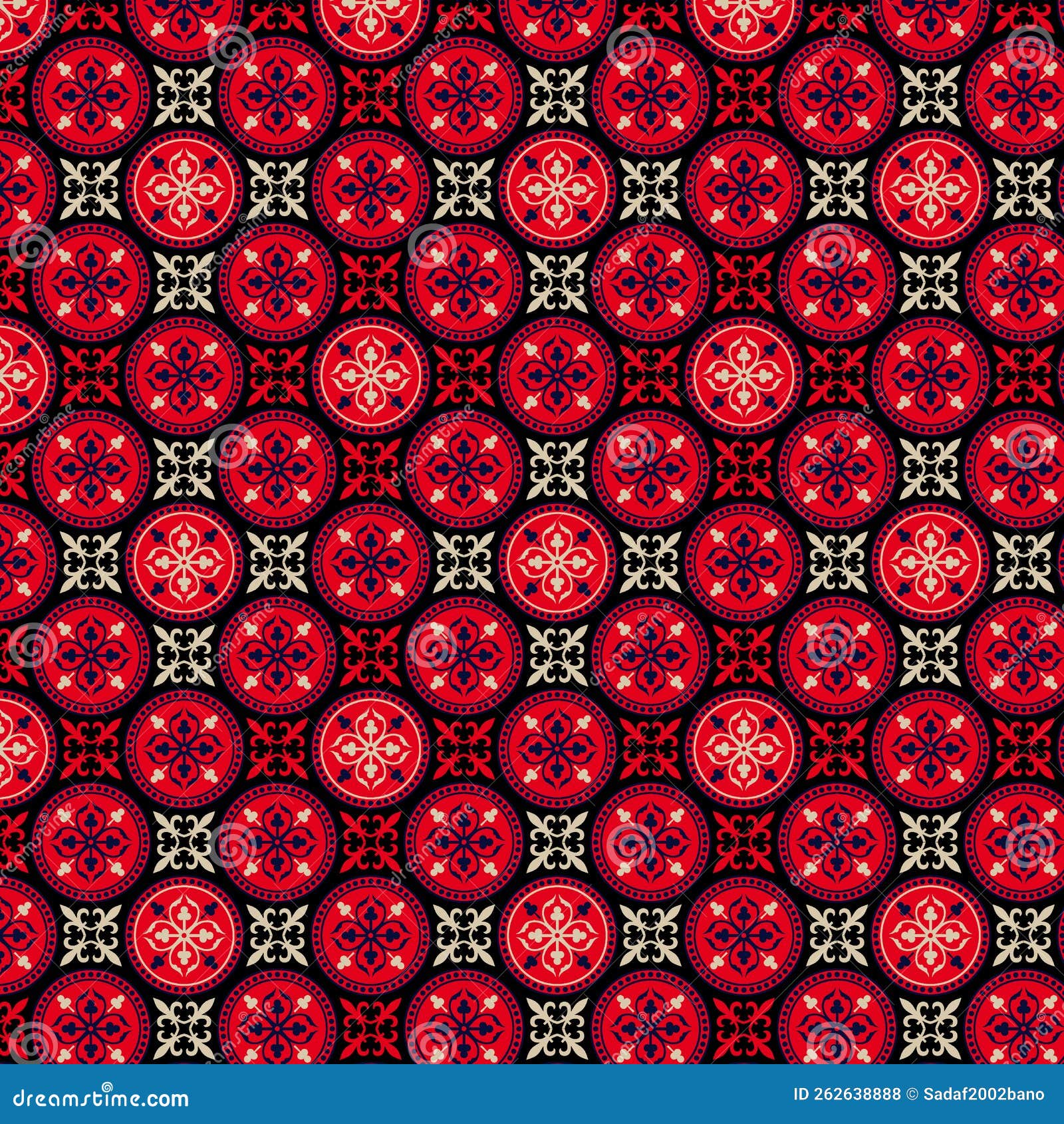 Abstract Ajrak Print Block Printing Stock Illustration - Illustration ...