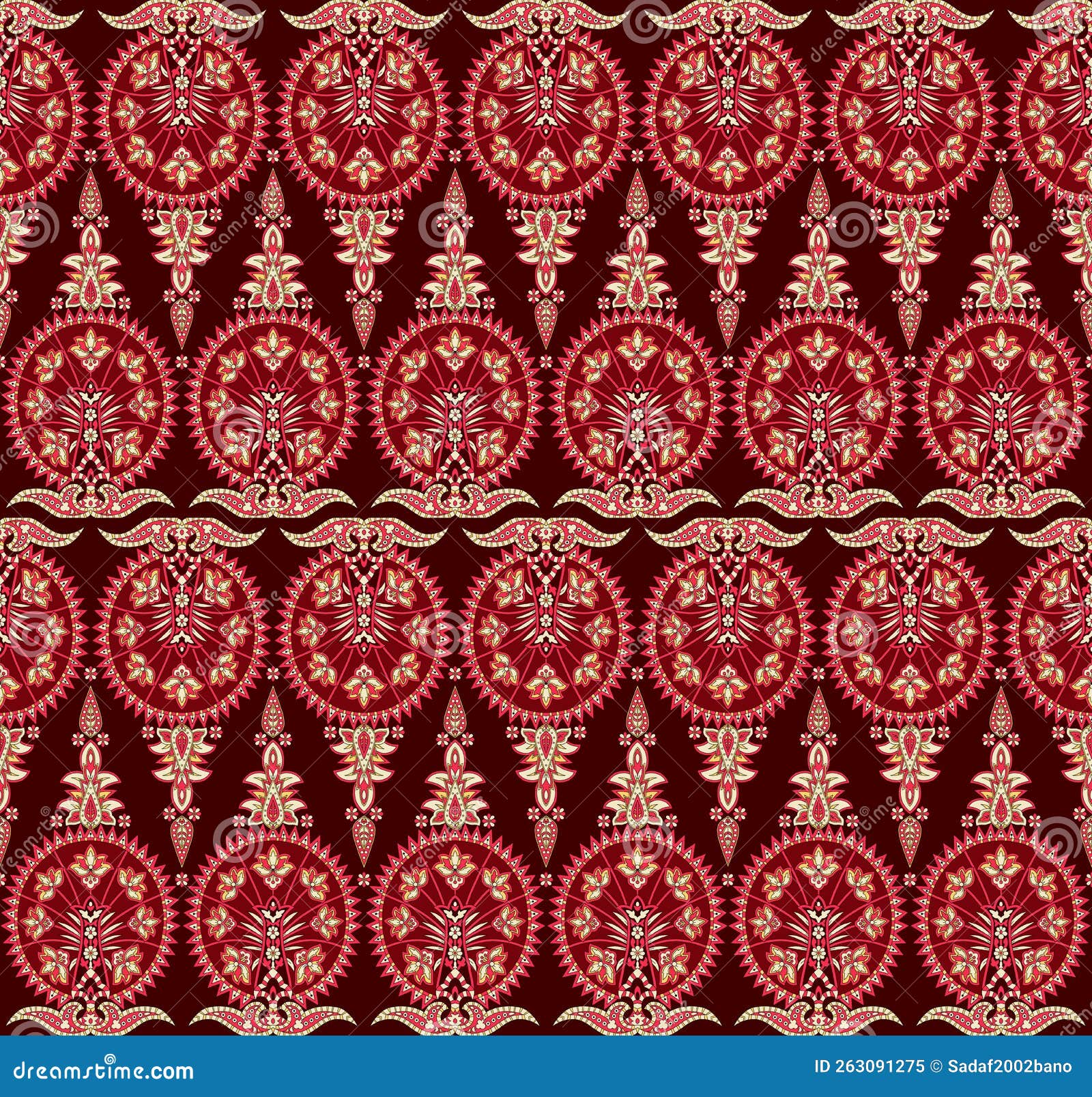 Abstract Ajrak Print Block Printing Stock Vector - Illustration of ...