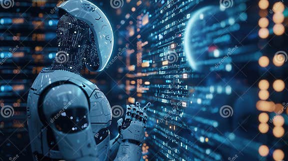 Abstract Algorithmic Composition Abstract Concept Of Exploring Algorithms Stock Illustration